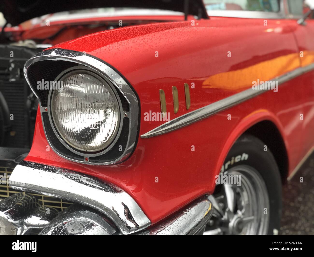 Classic red car Stock Photo - Alamy