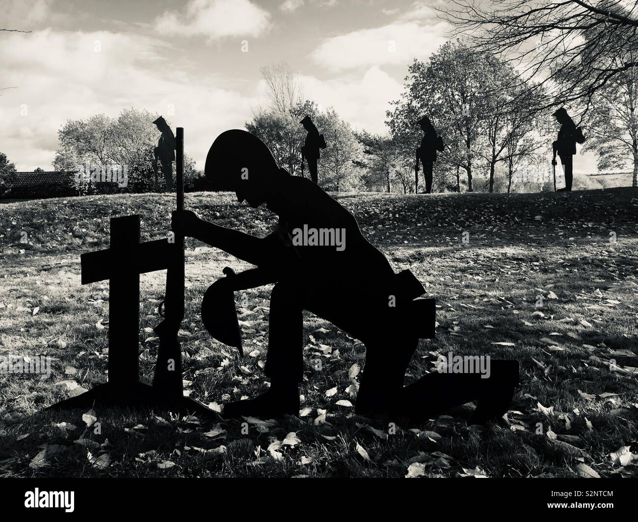 Remembrance Sunday Figures Stock Photo - Alamy