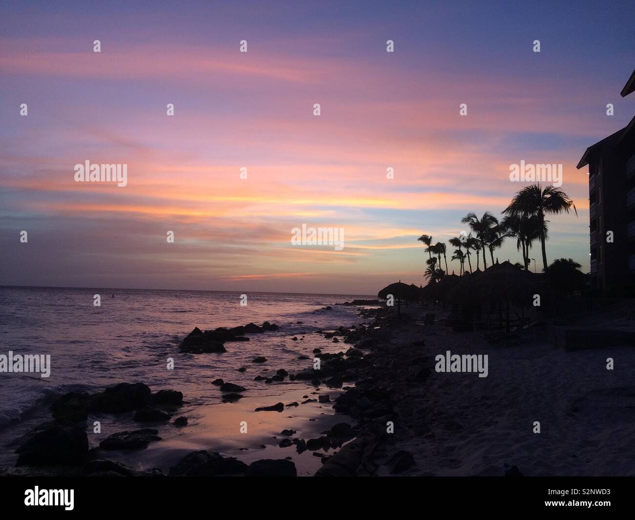 Sunset aruba hi-res stock photography and images - Alamy