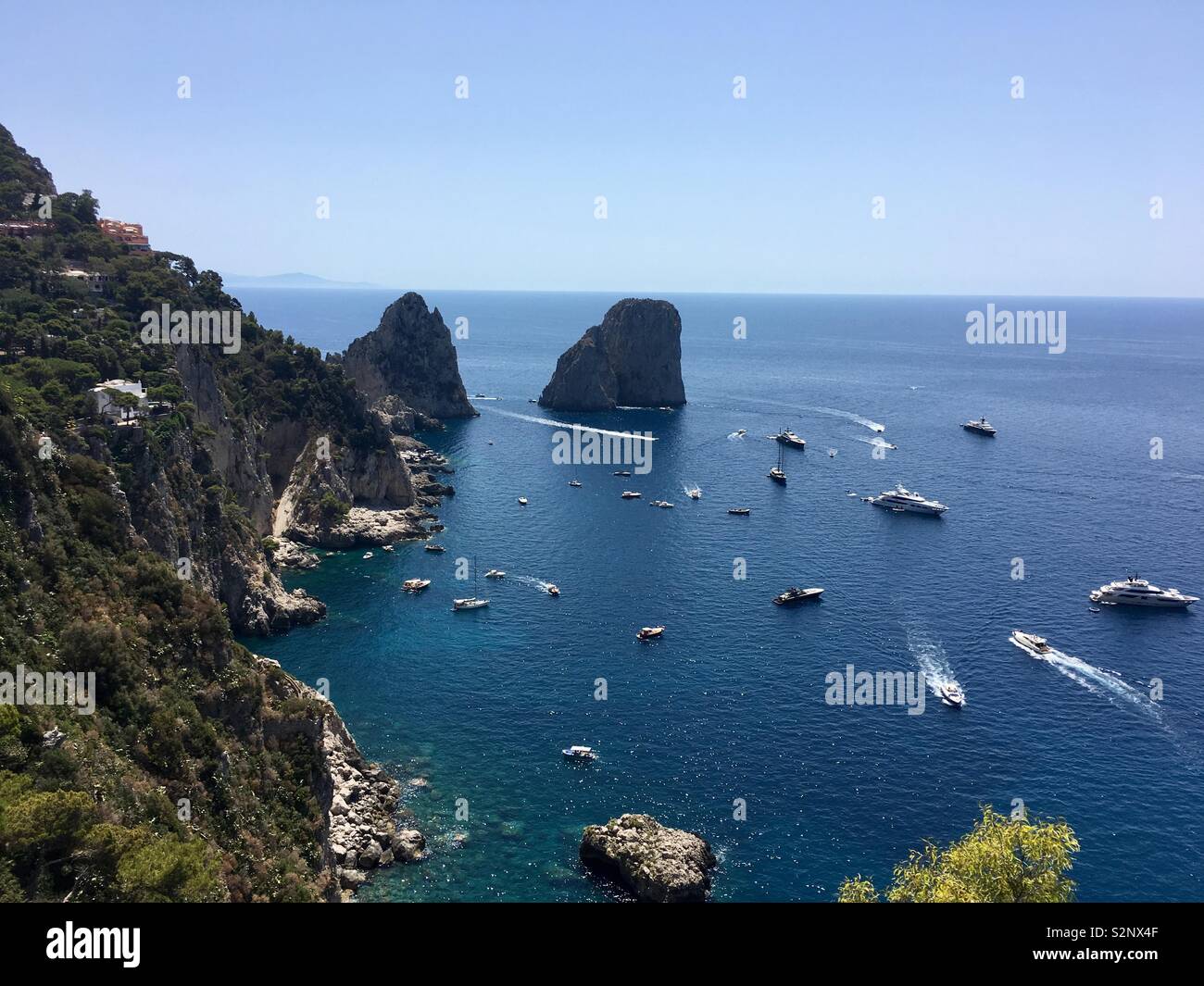 Beautiful view in Capri Stock Photo - Alamy