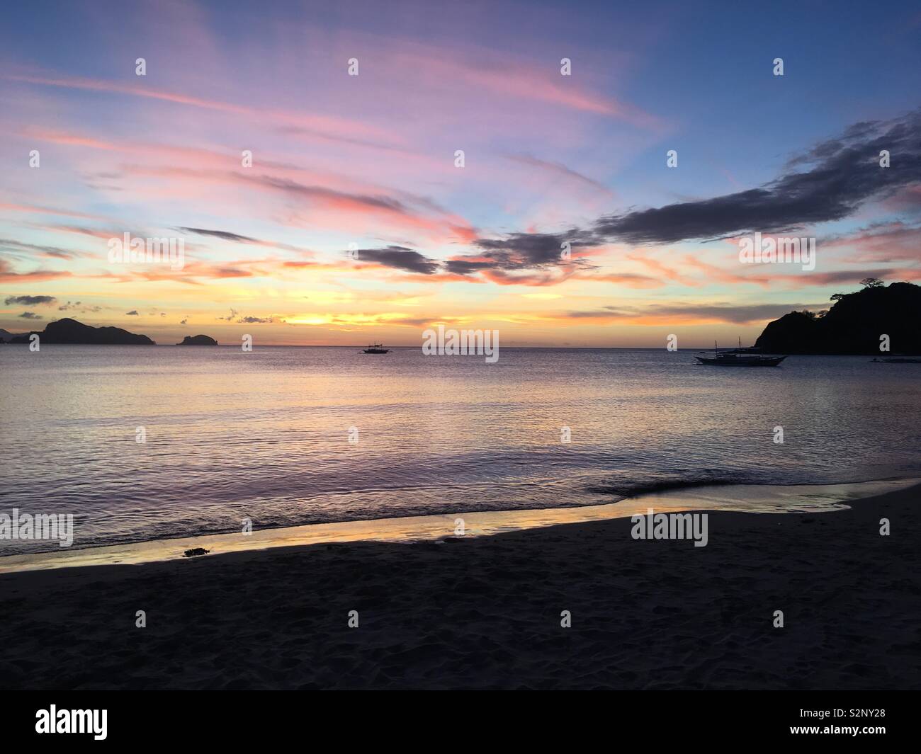 Philippines sun set Stock Photo - Alamy