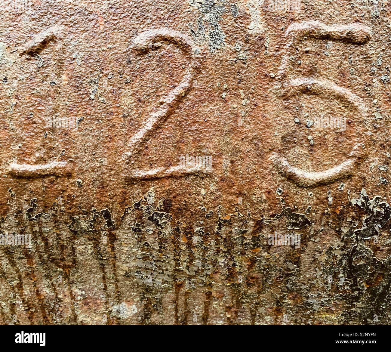 Rusty numbers hi-res stock photography and images - Alamy