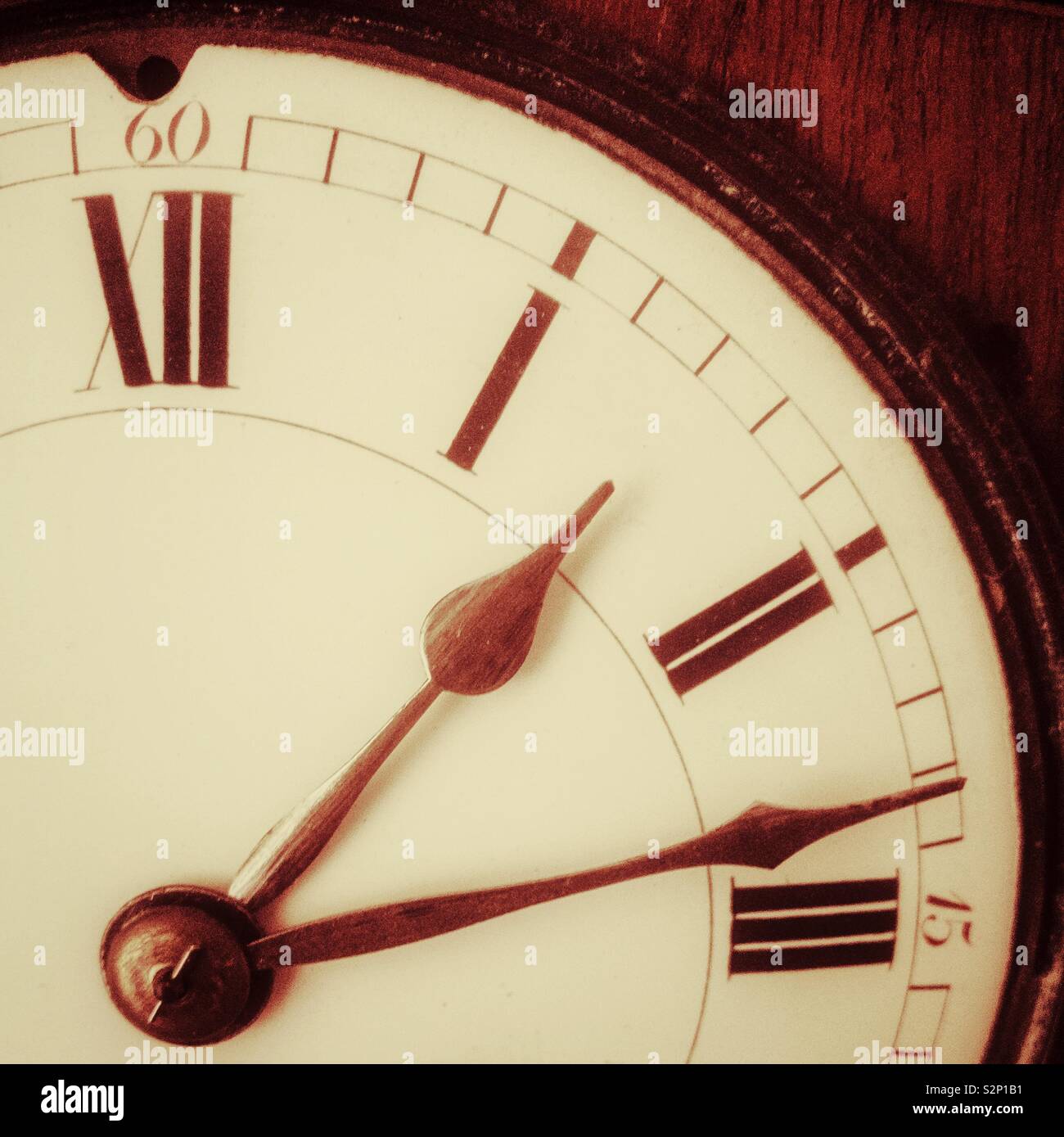 Detail of an antique clock face Stock Photo - Alamy