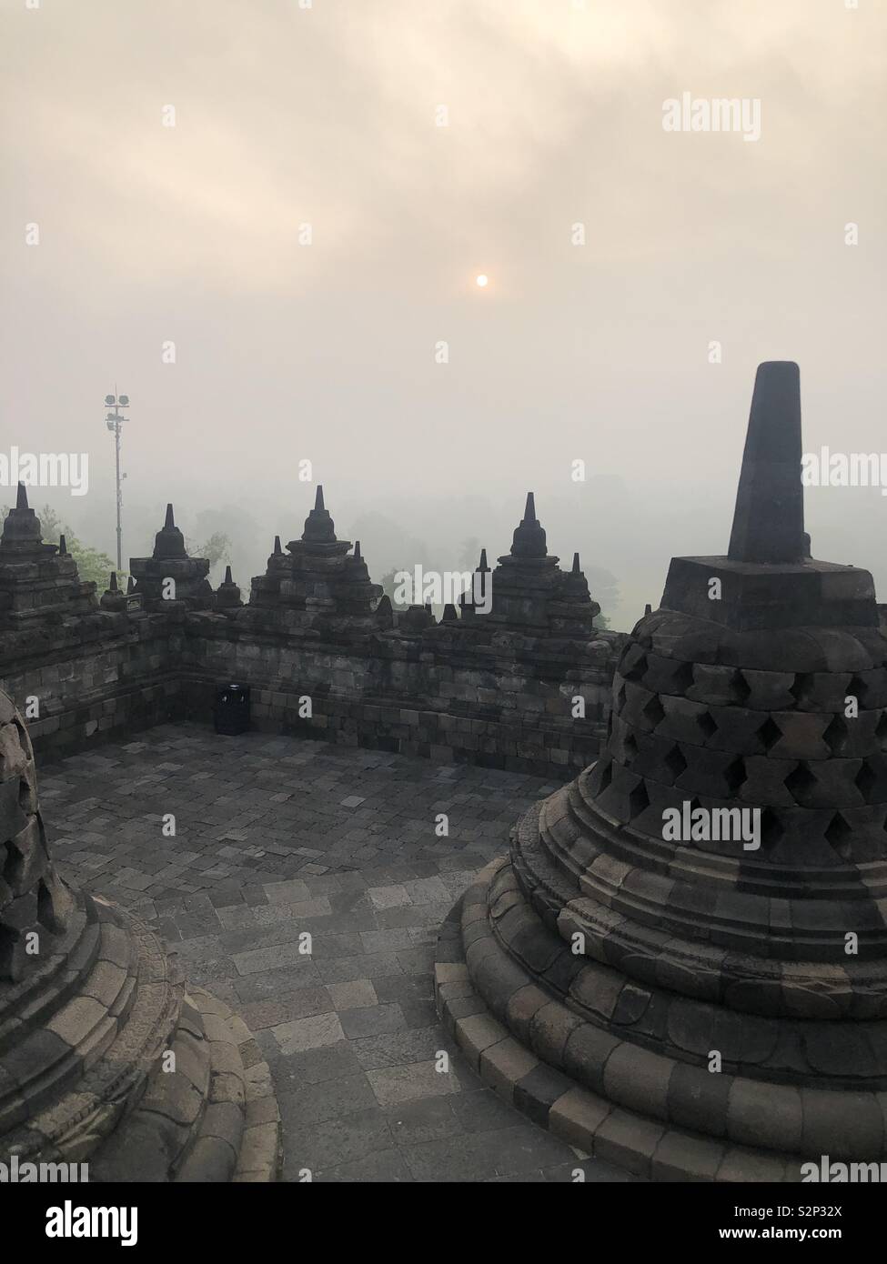 Borobudur Temple sunrise Stock Photo - Alamy