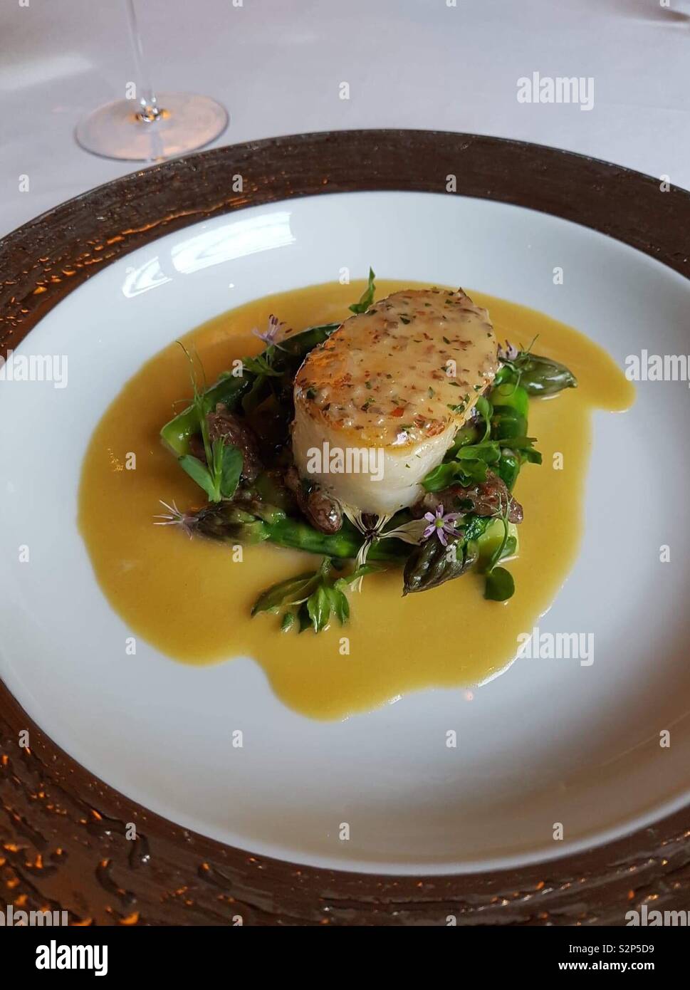 Fish on plate Stock Photo - Alamy