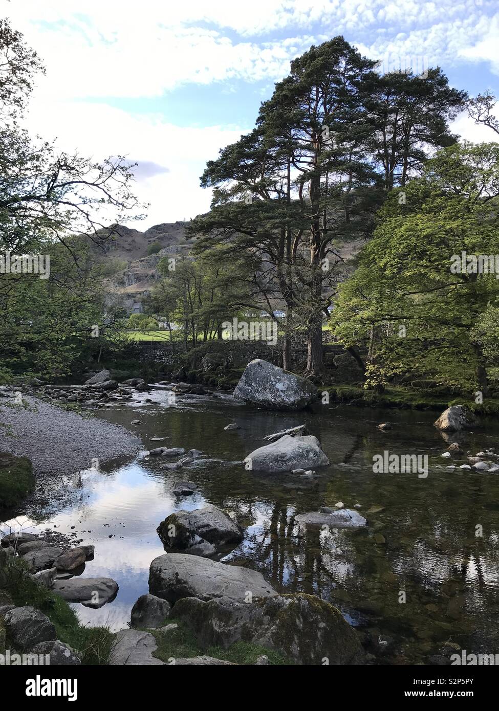 Perfect view in Langdale in the Lake District Stock Photo - Alamy