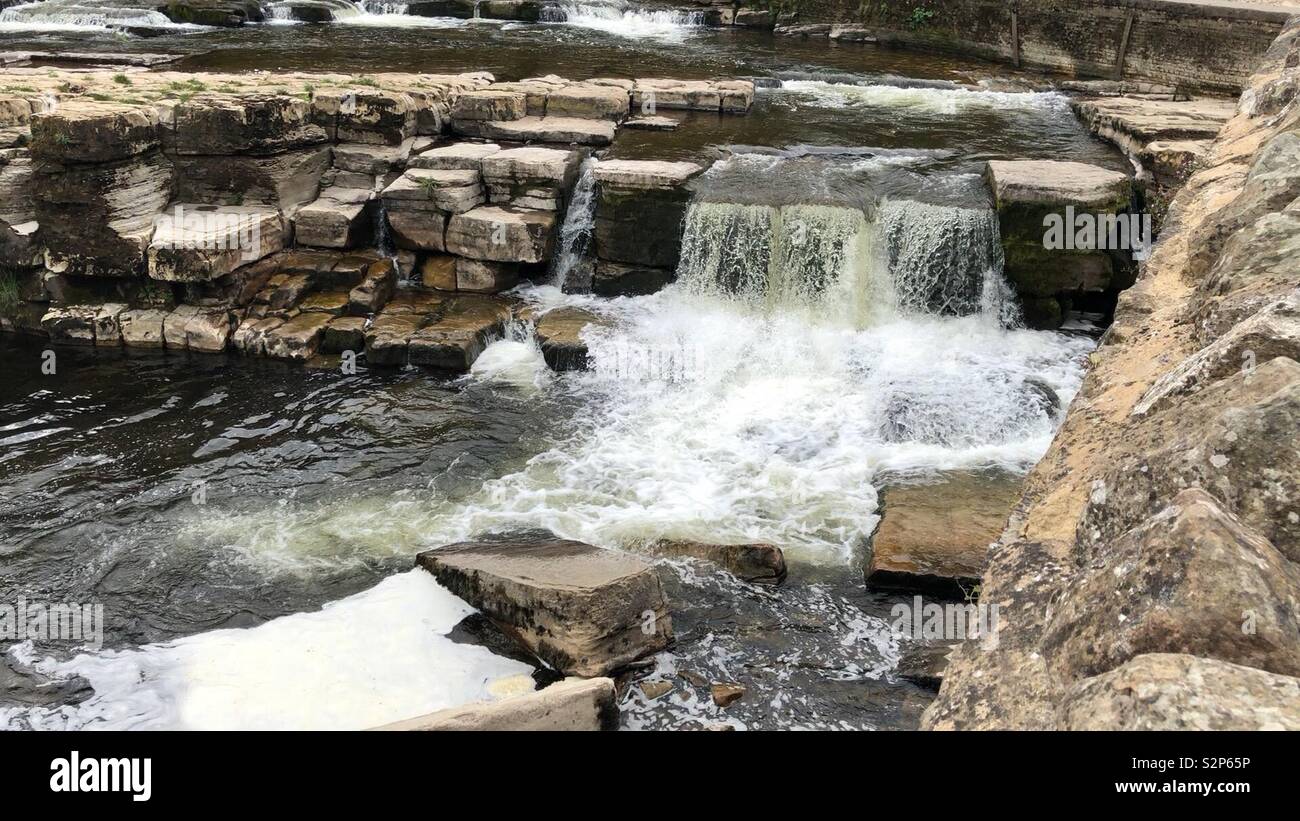 River and waterfall Stock Photo - Alamy