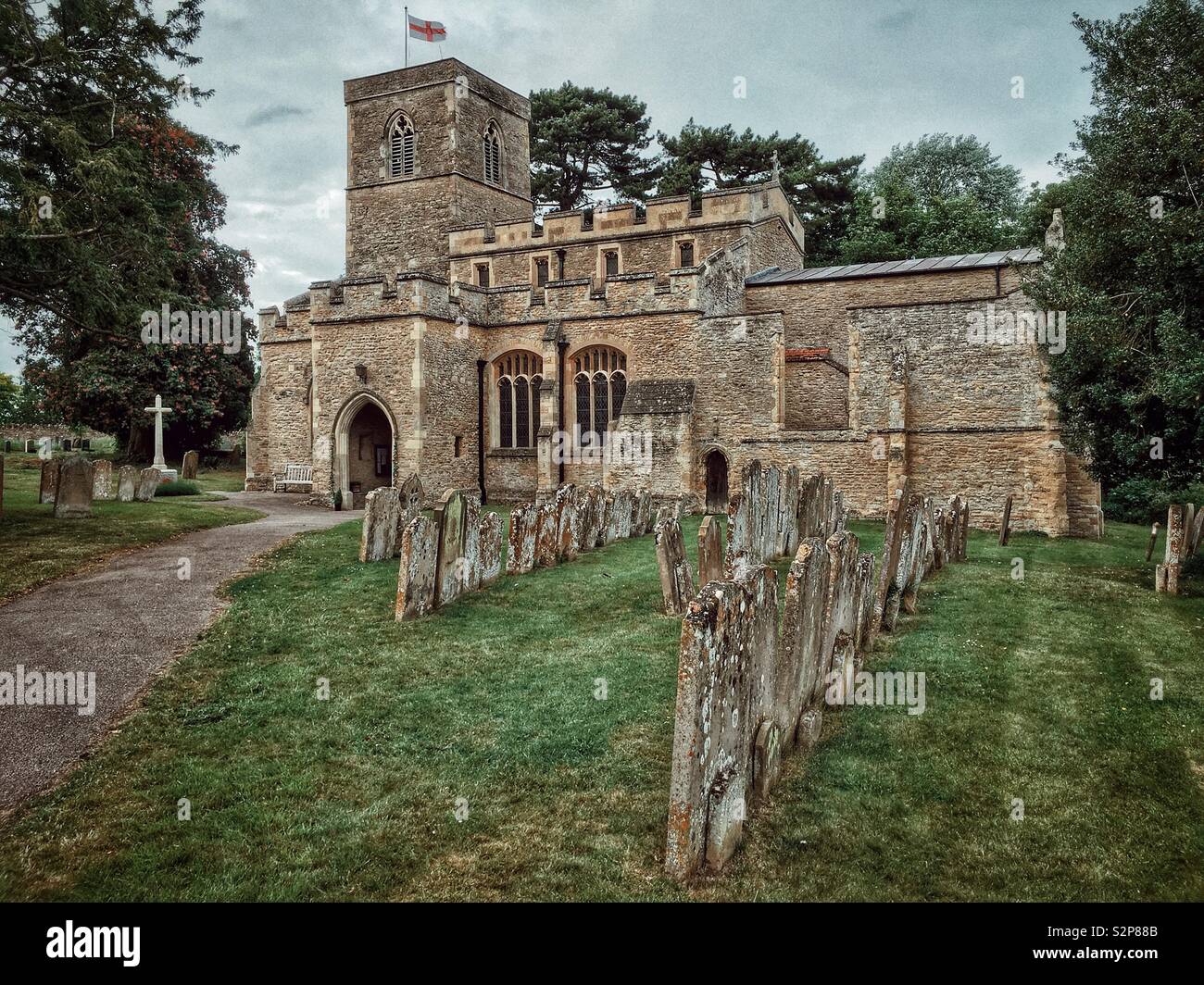 St Mary's church in the village of Stevington, UK Stock Photo - Alamy