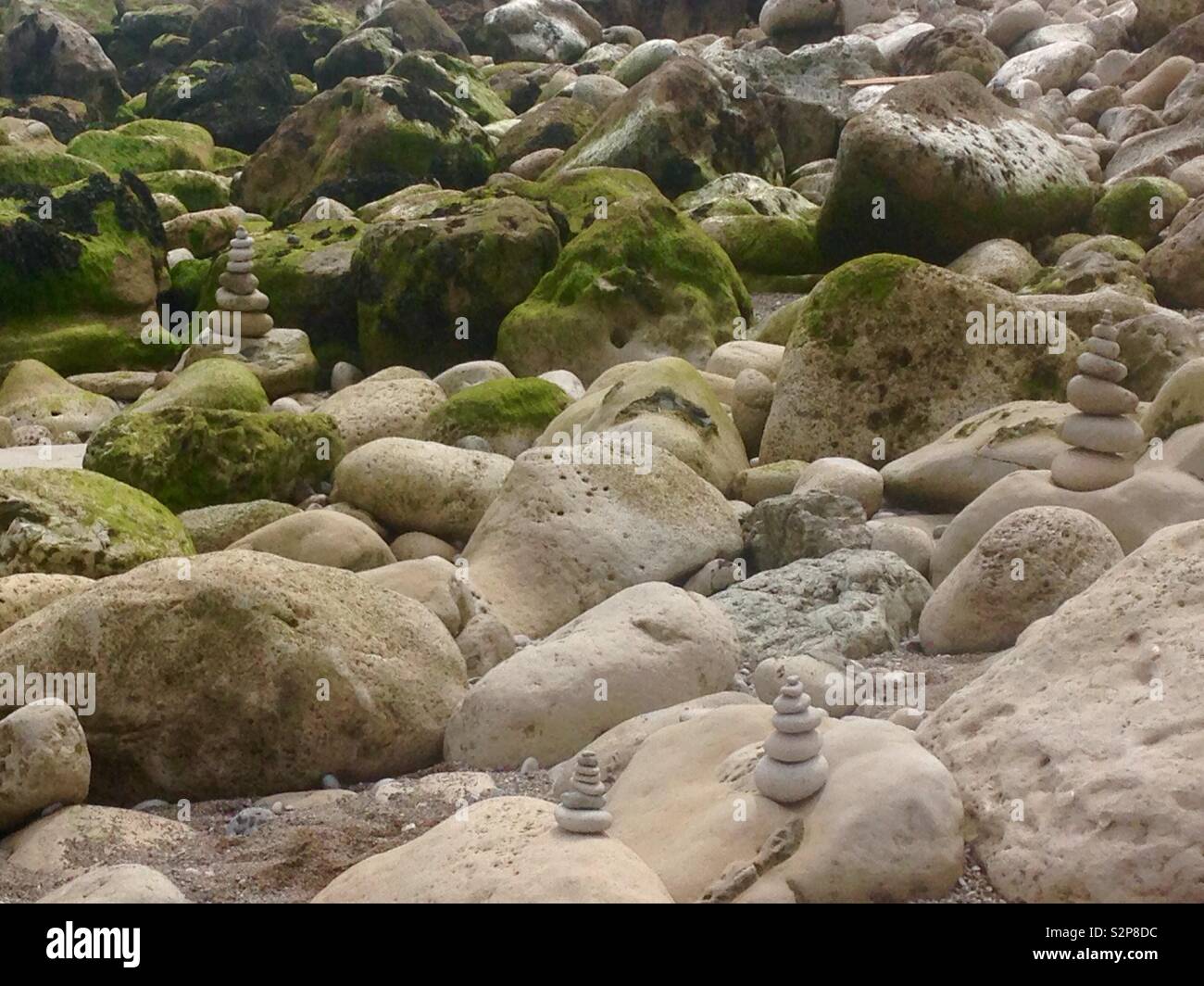 Rocks and cairns Stock Photo - Alamy