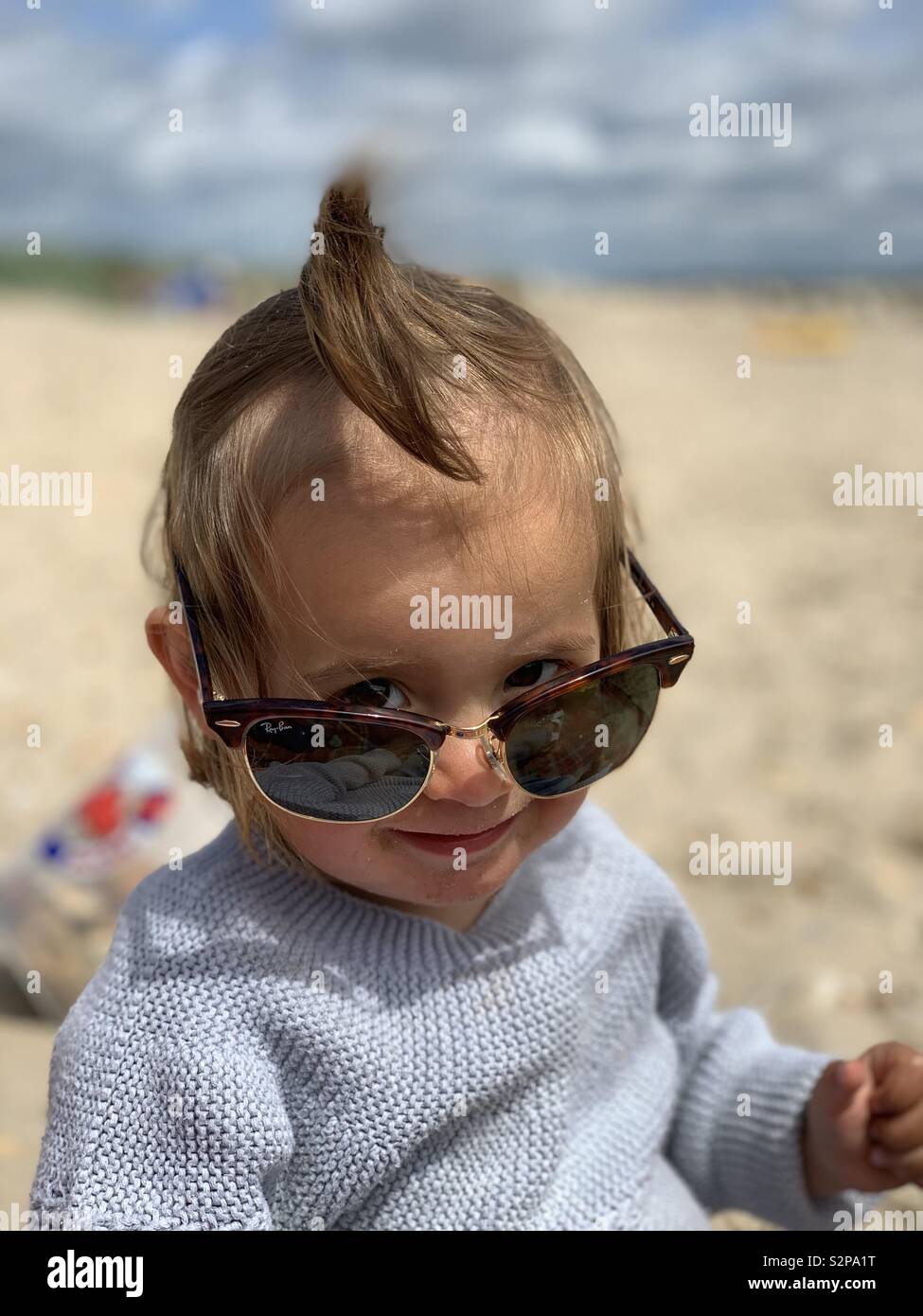 Beach Girl And Boy Modeling
