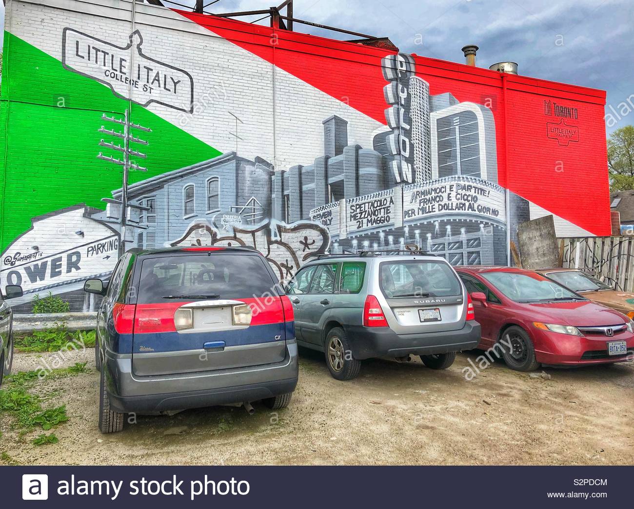 Little Italy mural in Toronto, Canada Stock Photo - Alamy