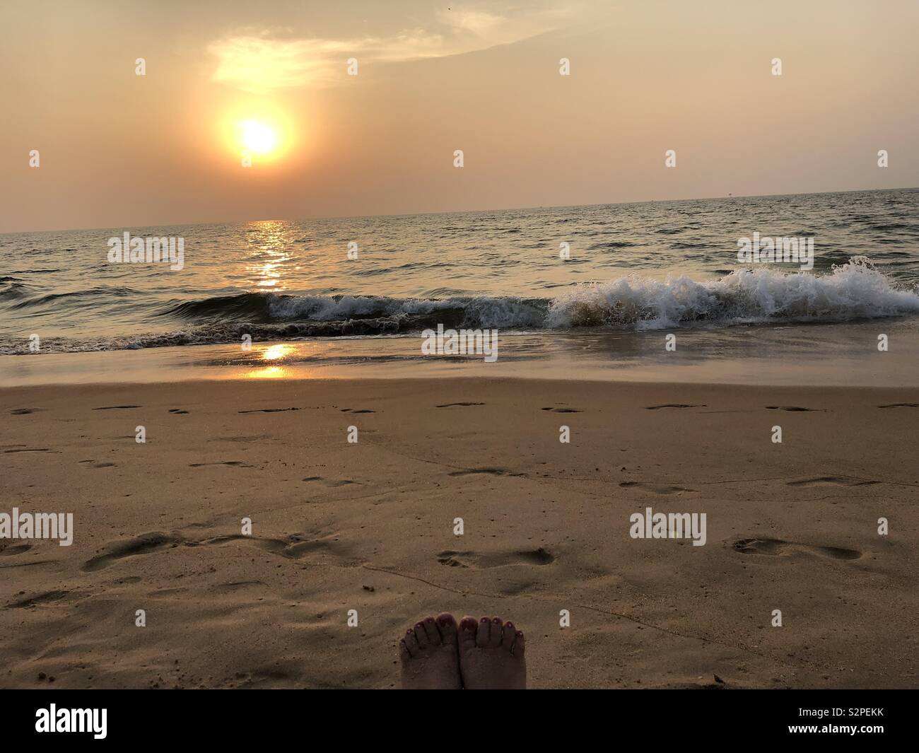 Sunset in Goa Stock Photo - Alamy