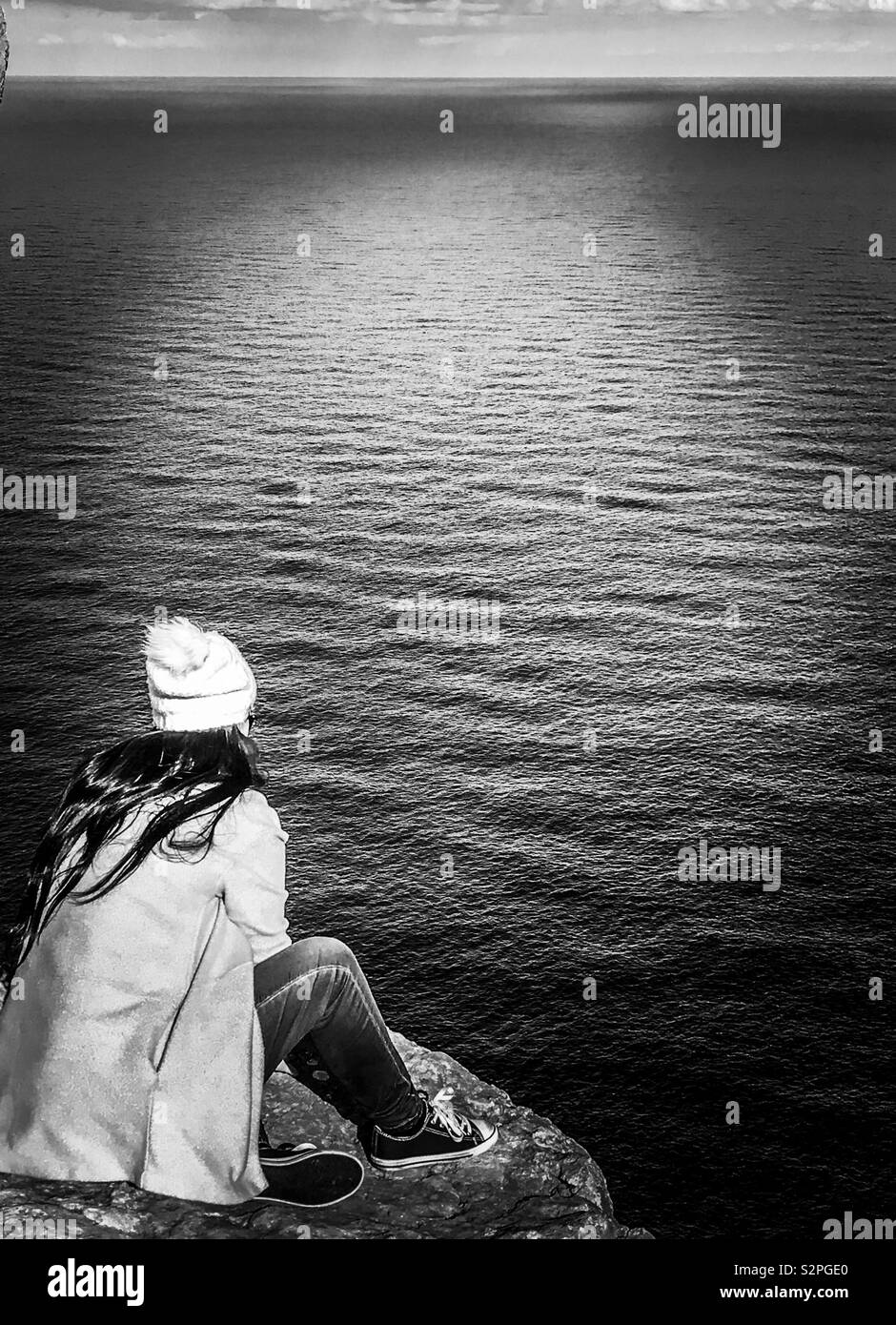 Looking out to sea Stock Photo - Alamy