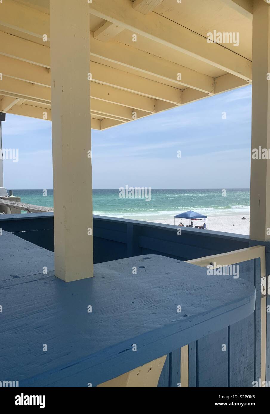 Looking out on the beach, a different kind of view Stock Photo - Alamy