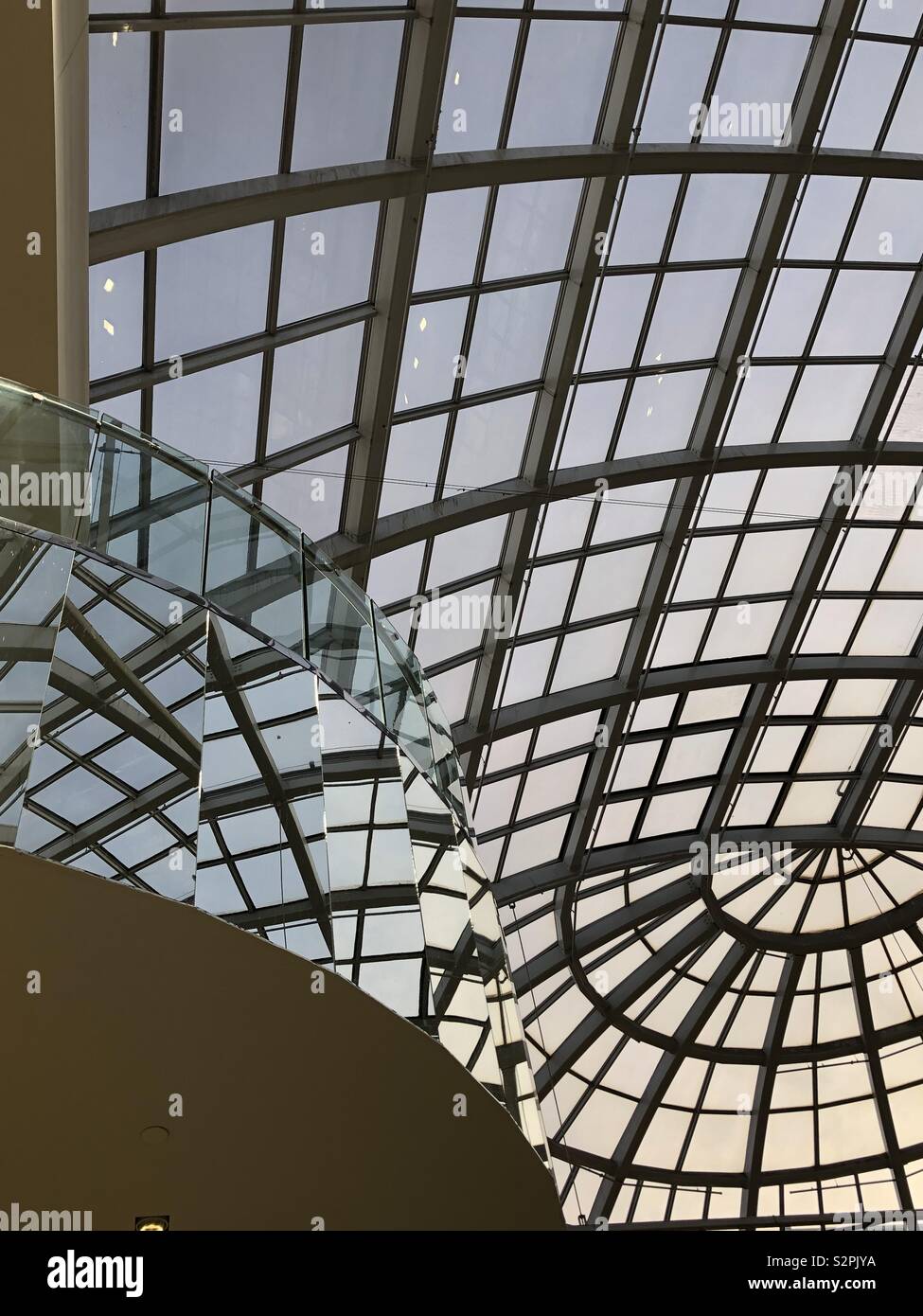 Geometric skylight and reflection Stock Photo - Alamy