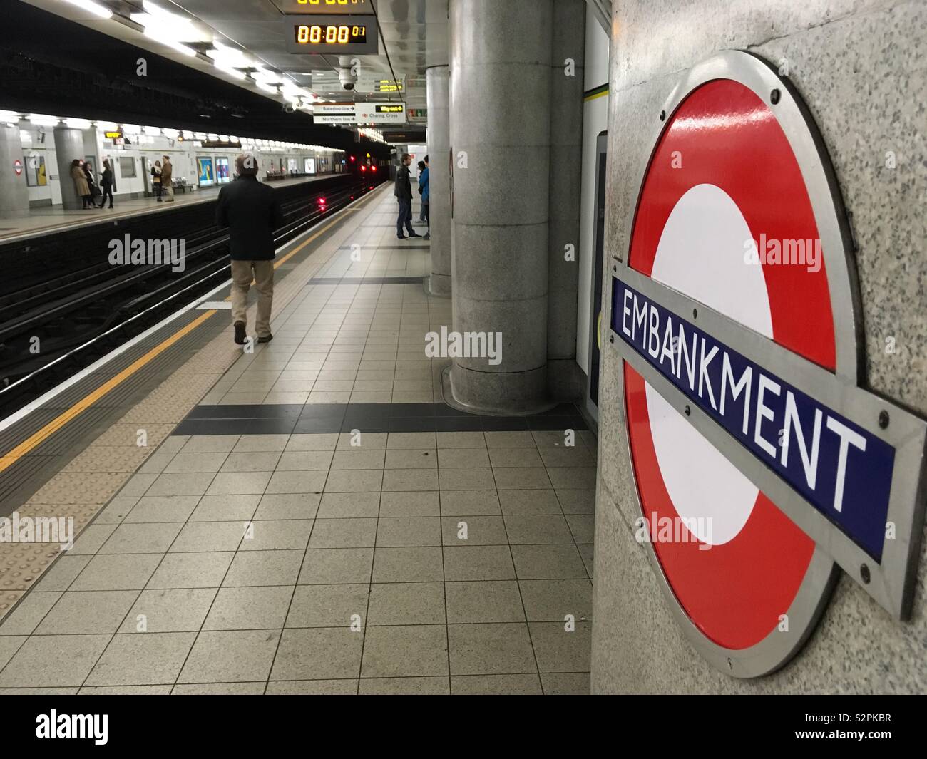 Embankment London Underground Station In High Resolution Stock ...
