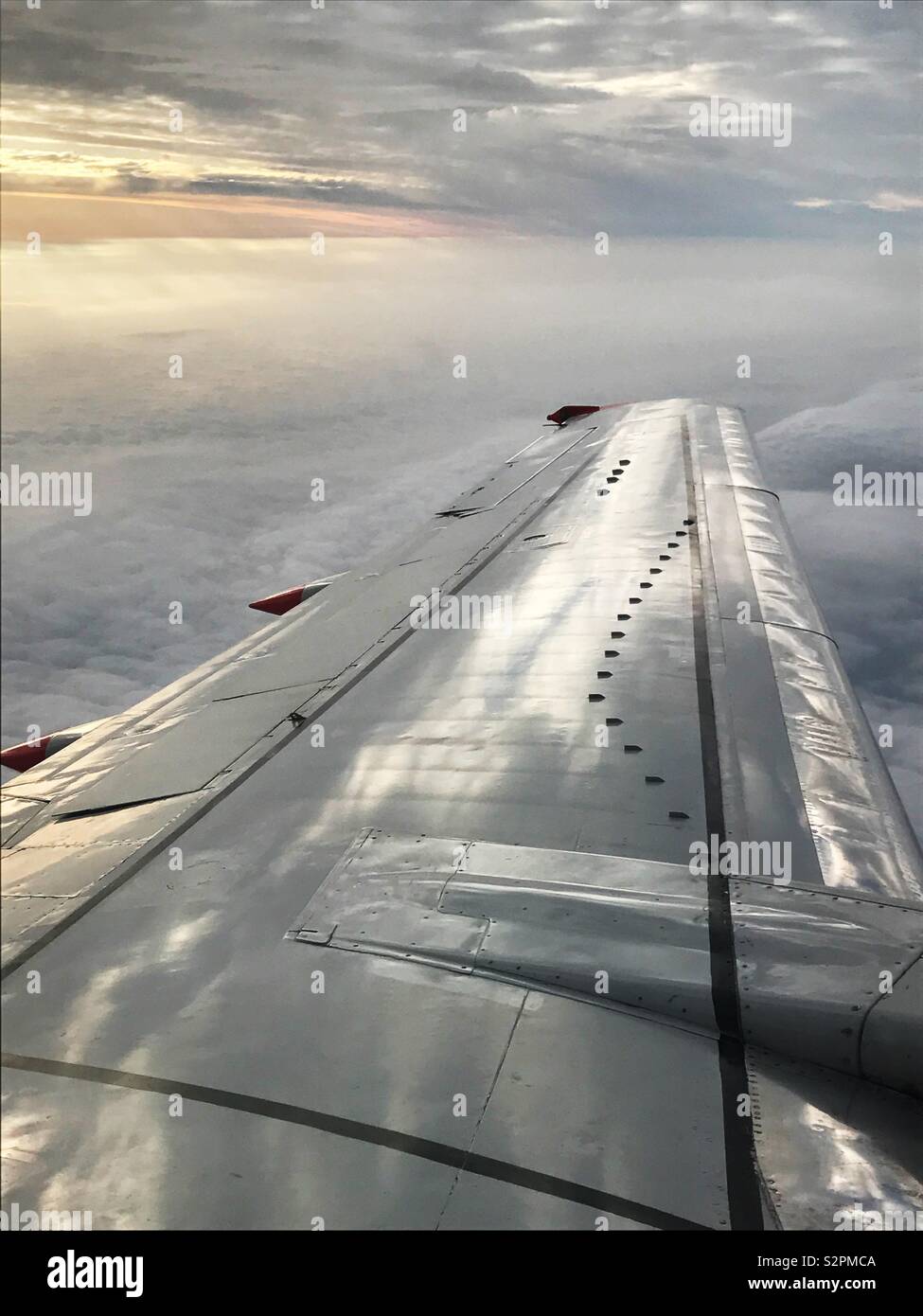 Airplane view in the air Stock Photo - Alamy