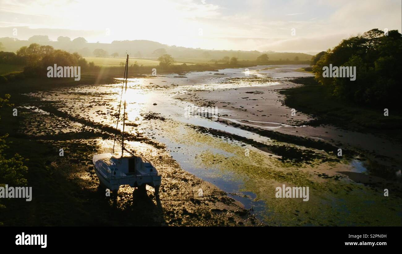 An estuary scene Stock Photo - Alamy