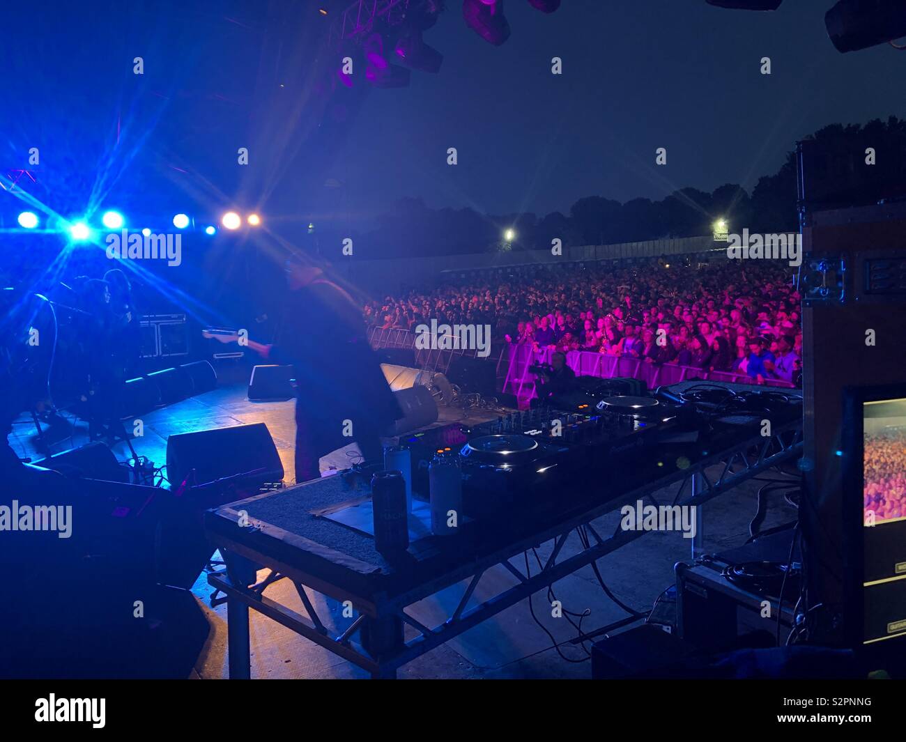 Stage backstage festival Stock Photo - Alamy