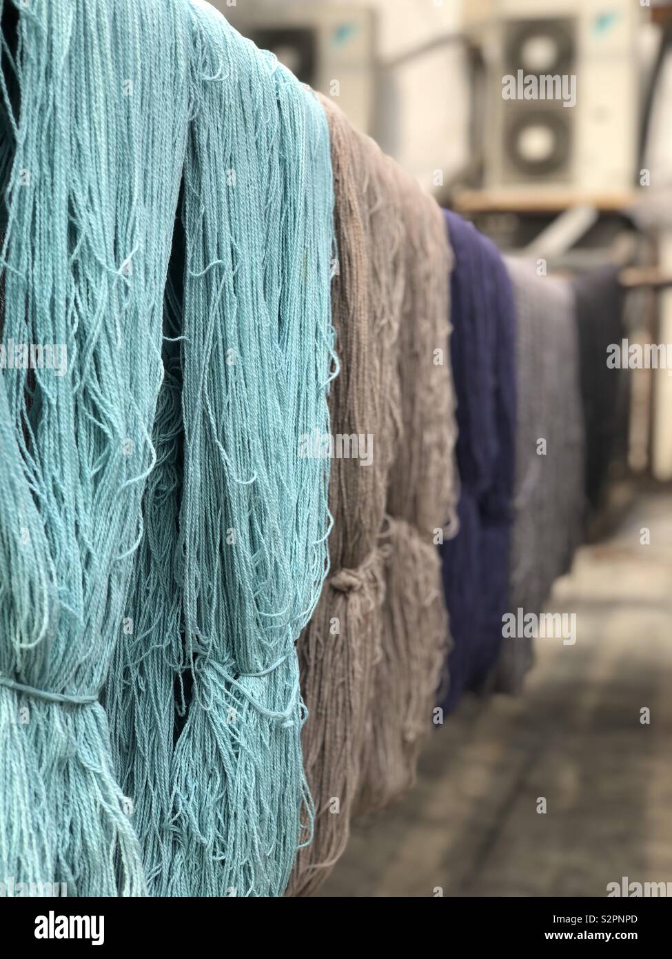 Dyeing yarn hi-res stock photography and images - Alamy