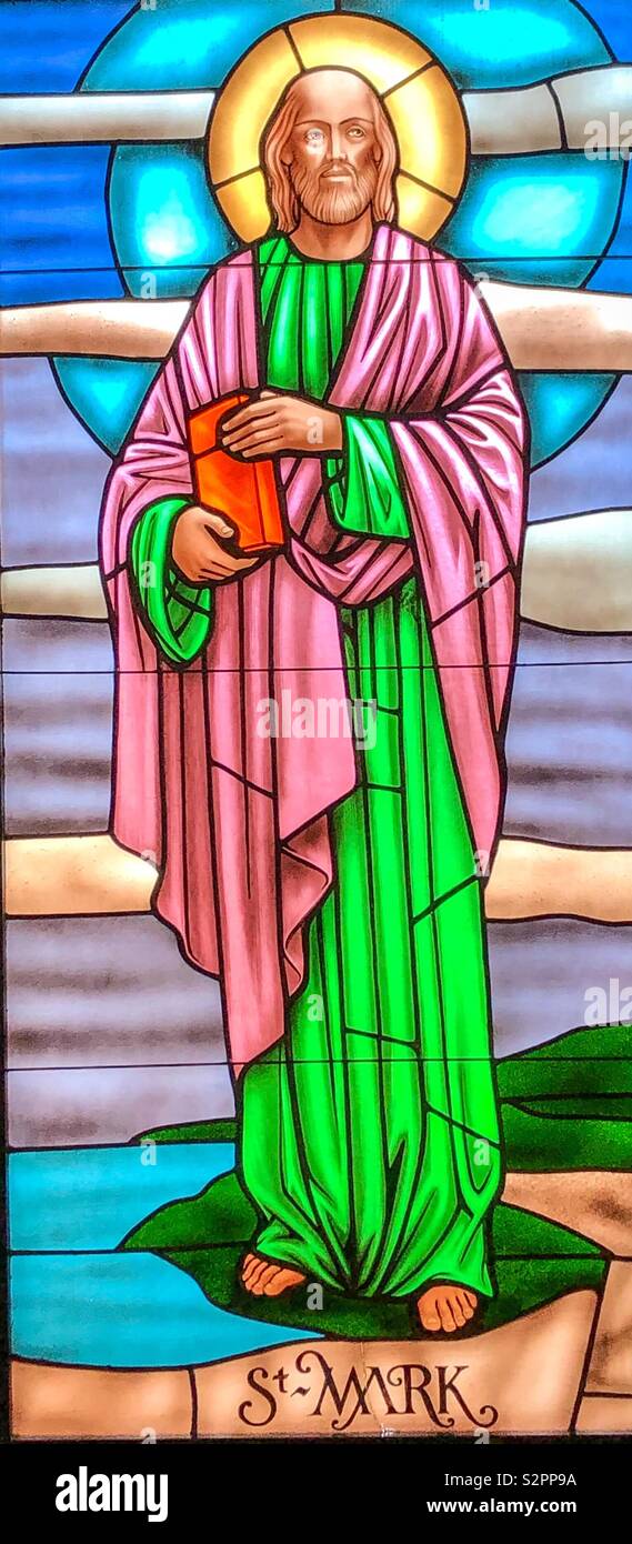 Saint mark evangelist stained glass hi-res stock photography and images ...