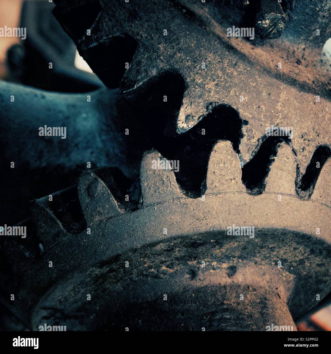 Old machinery cogs Stock Photo - Alamy