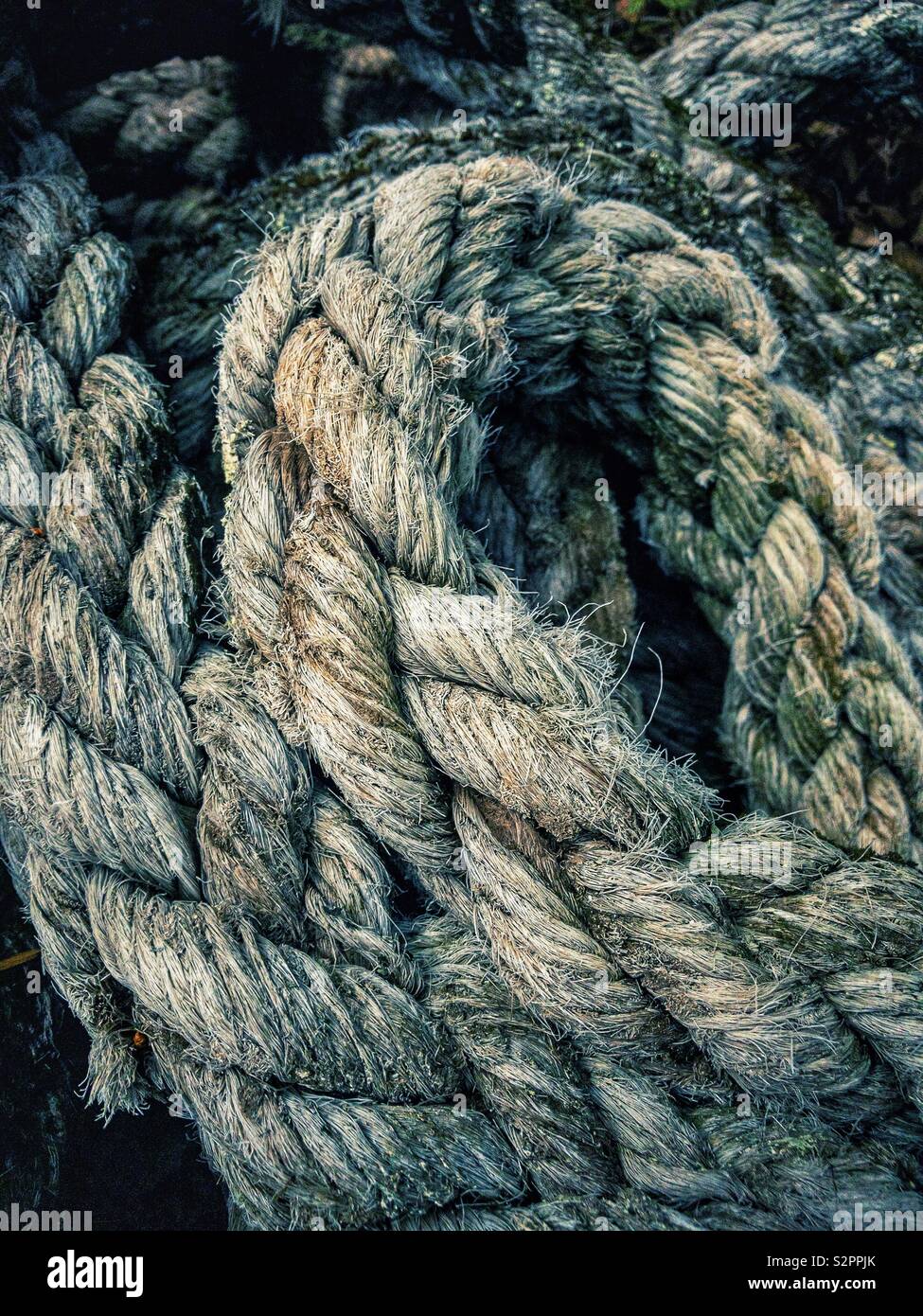 Worn rope hi-res stock photography and images - Alamy