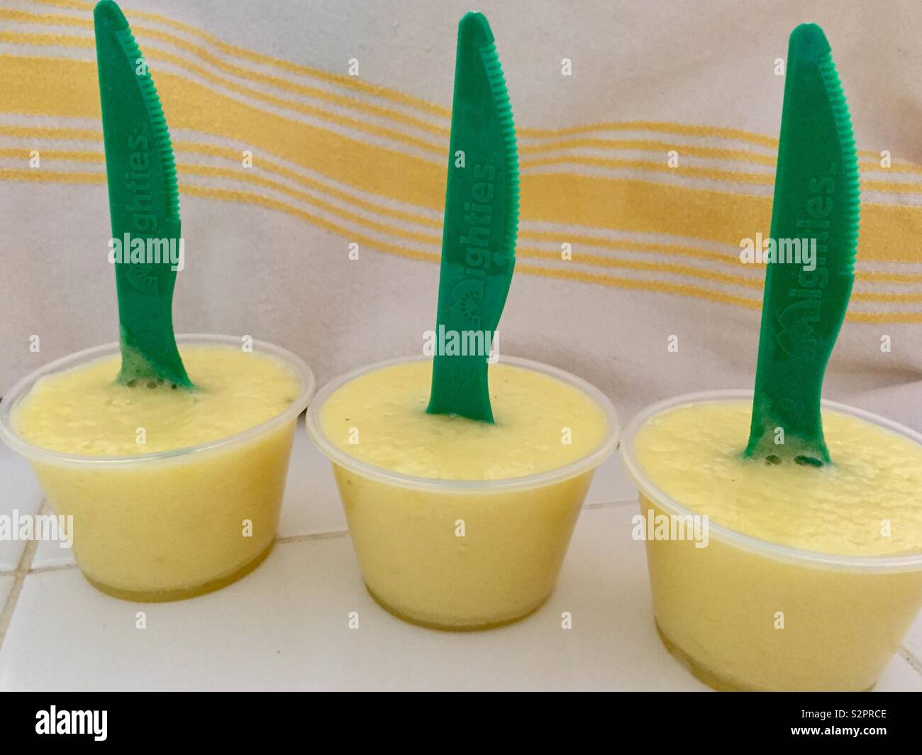 Pineapple popsicles, frozen pineapple pops, pineapple pops Stock Photo ...