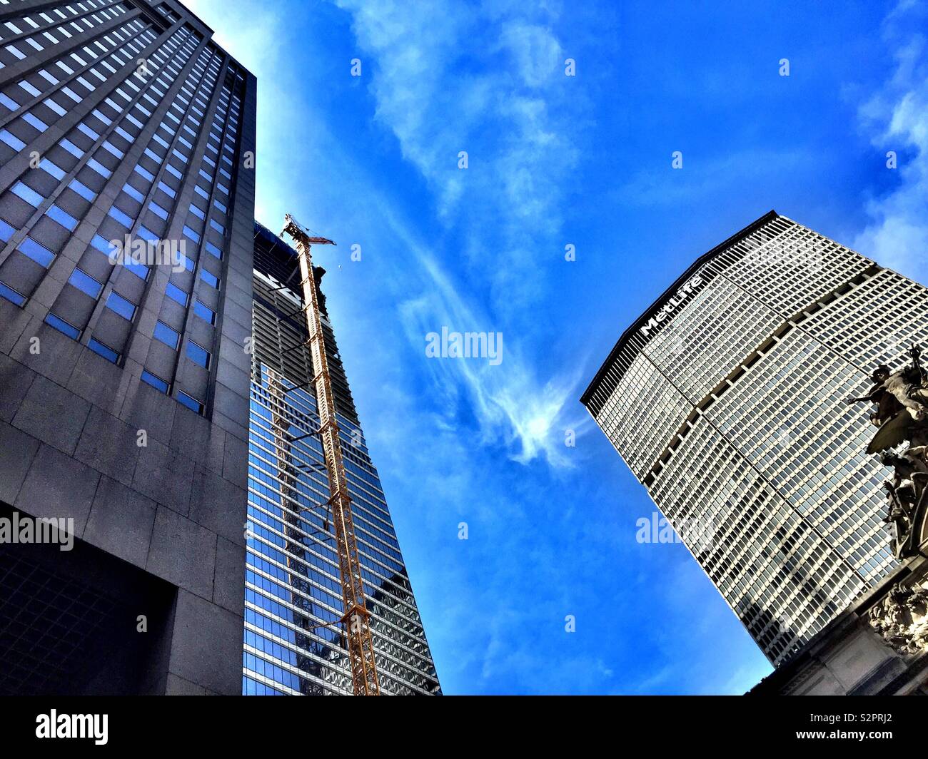 One Vanderbilt skyscraper under construction next to the MetLife ...