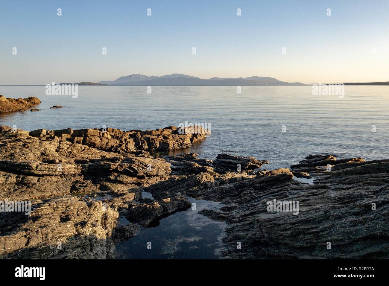 Isle of Arran view Stock Photo - Alamy