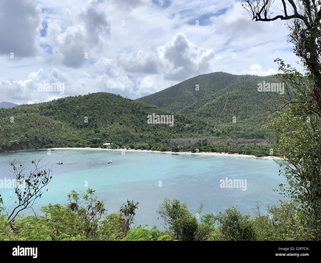 Mayo Bay on the island of St. John in the U.S. Virgin Islands Stock ...