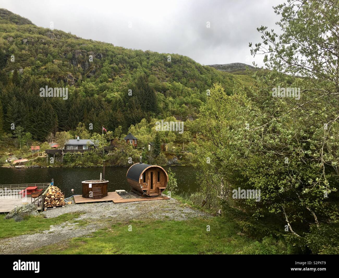 Norwegian hot tub hi-res stock photography and images - Alamy
