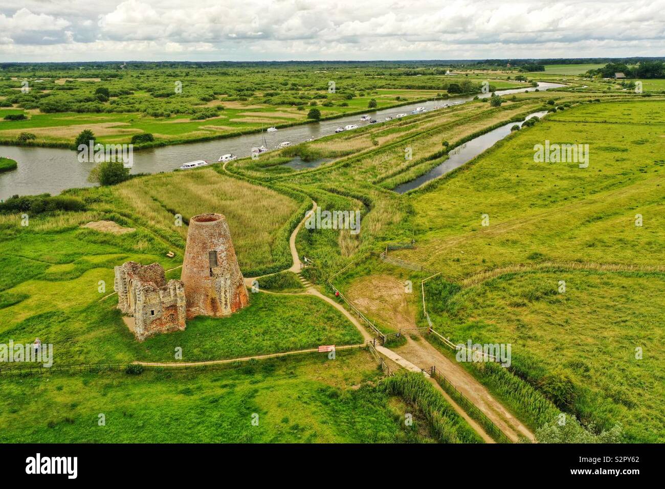 Norfolk broads aerial hi-res stock photography and images - Alamy