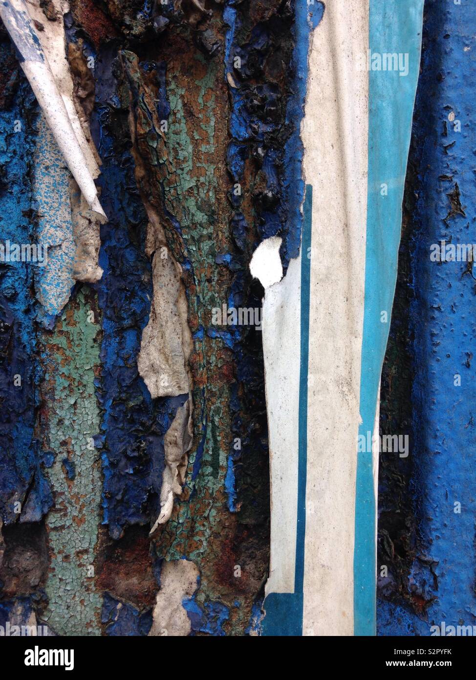Layers of blue paint hi-res stock photography and images - Alamy