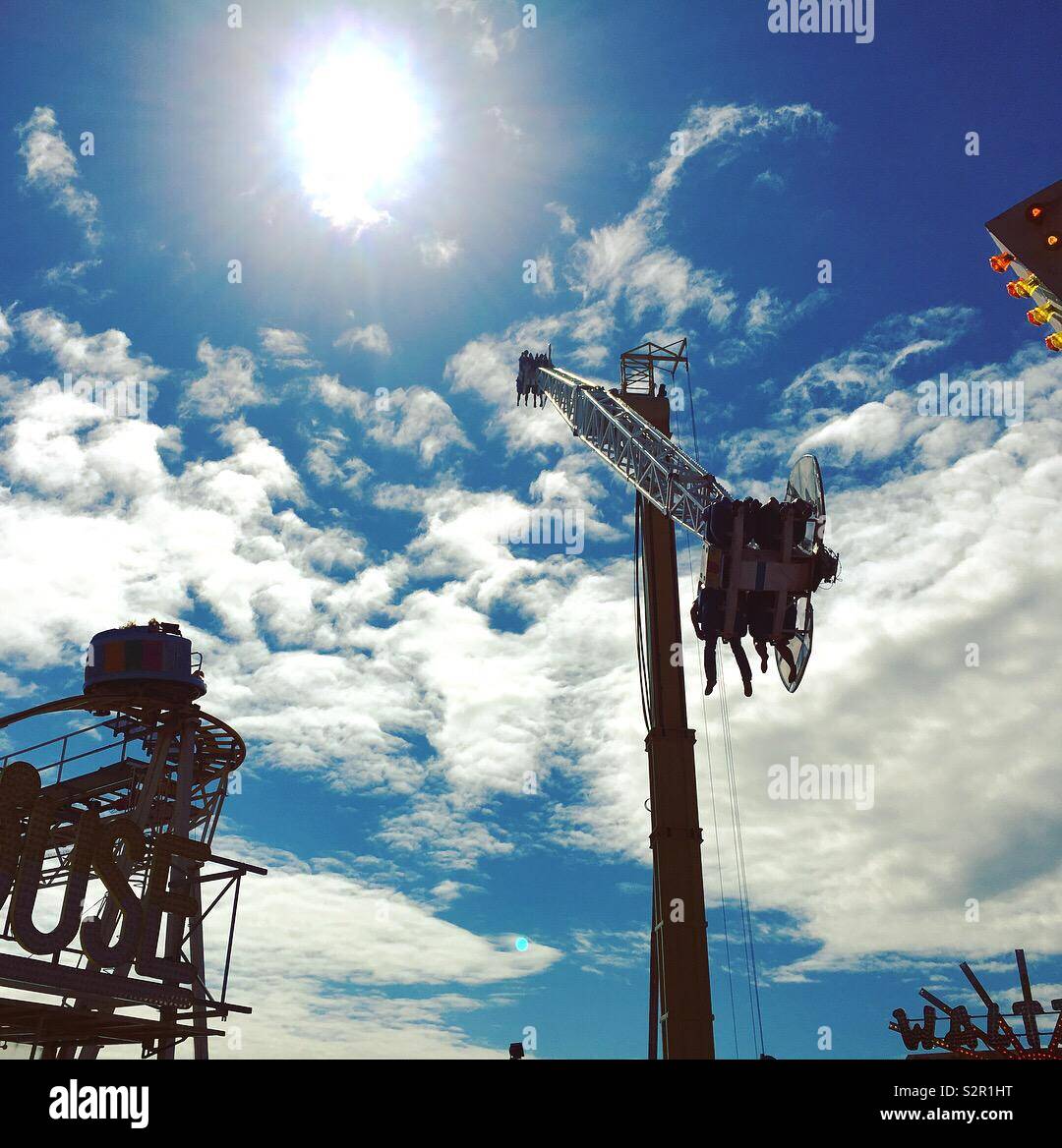 Funfair ride in Brighton UK Stock Photo - Alamy