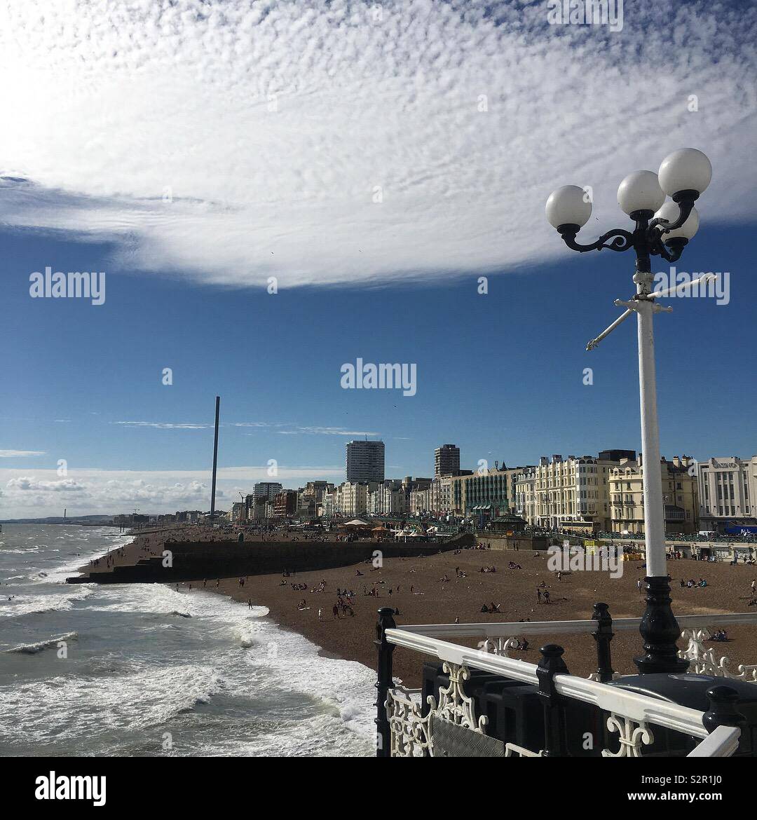 View from Brighton Pier Uk Stock Photo - Alamy