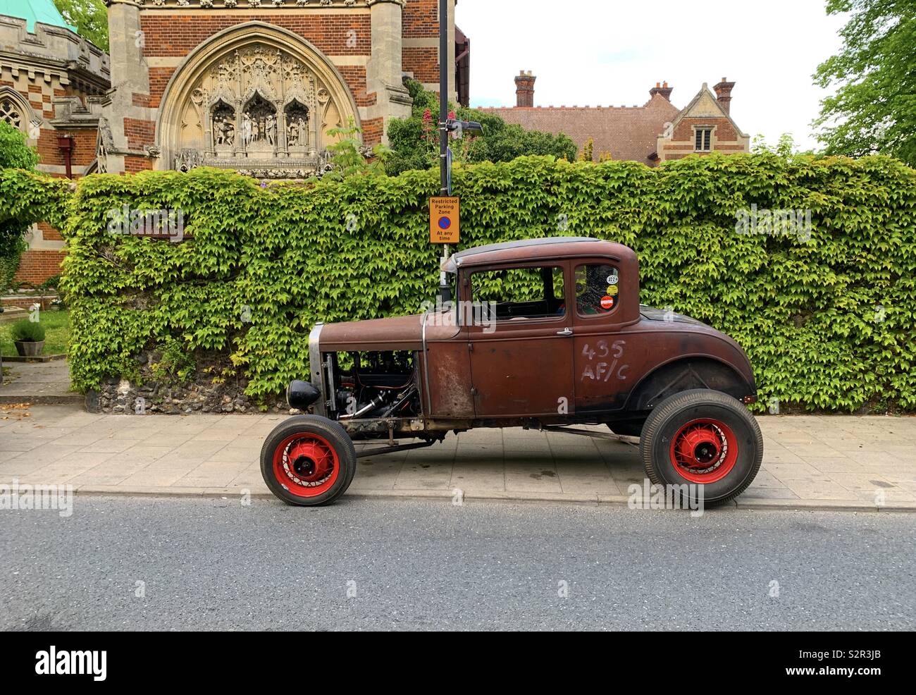 Refurbished old car Stock Photo - Alamy