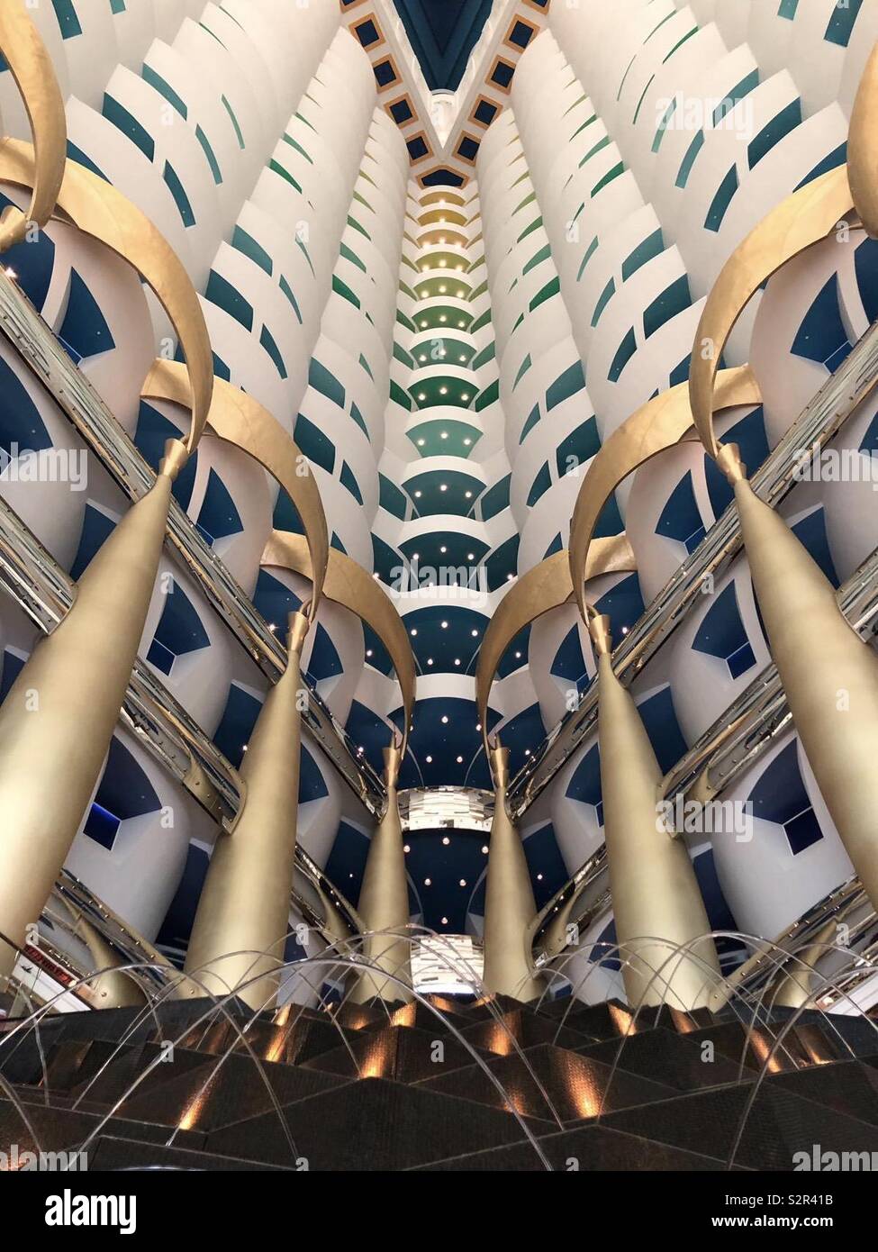 Inside the Burj Al Arab, Dubai Stock Photo - Alamy
