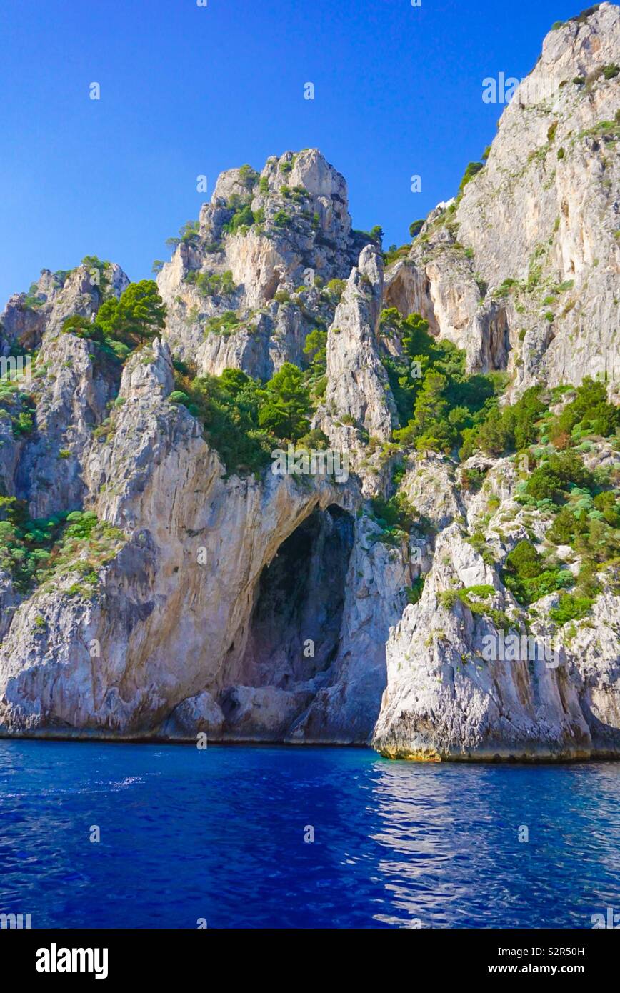 The White Grotto off the island of Capri, Italy Stock Photo - Alamy