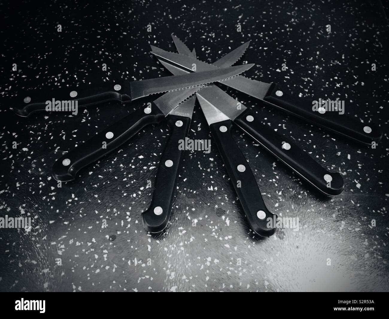 Knife and flower hi-res stock photography and images - Alamy