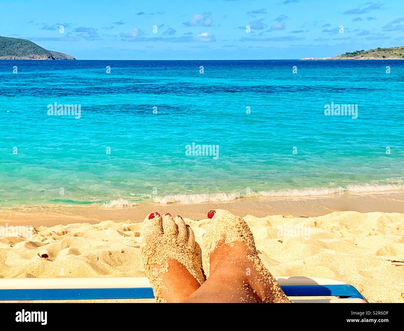 Chilling on the beach Stock Photo - Alamy