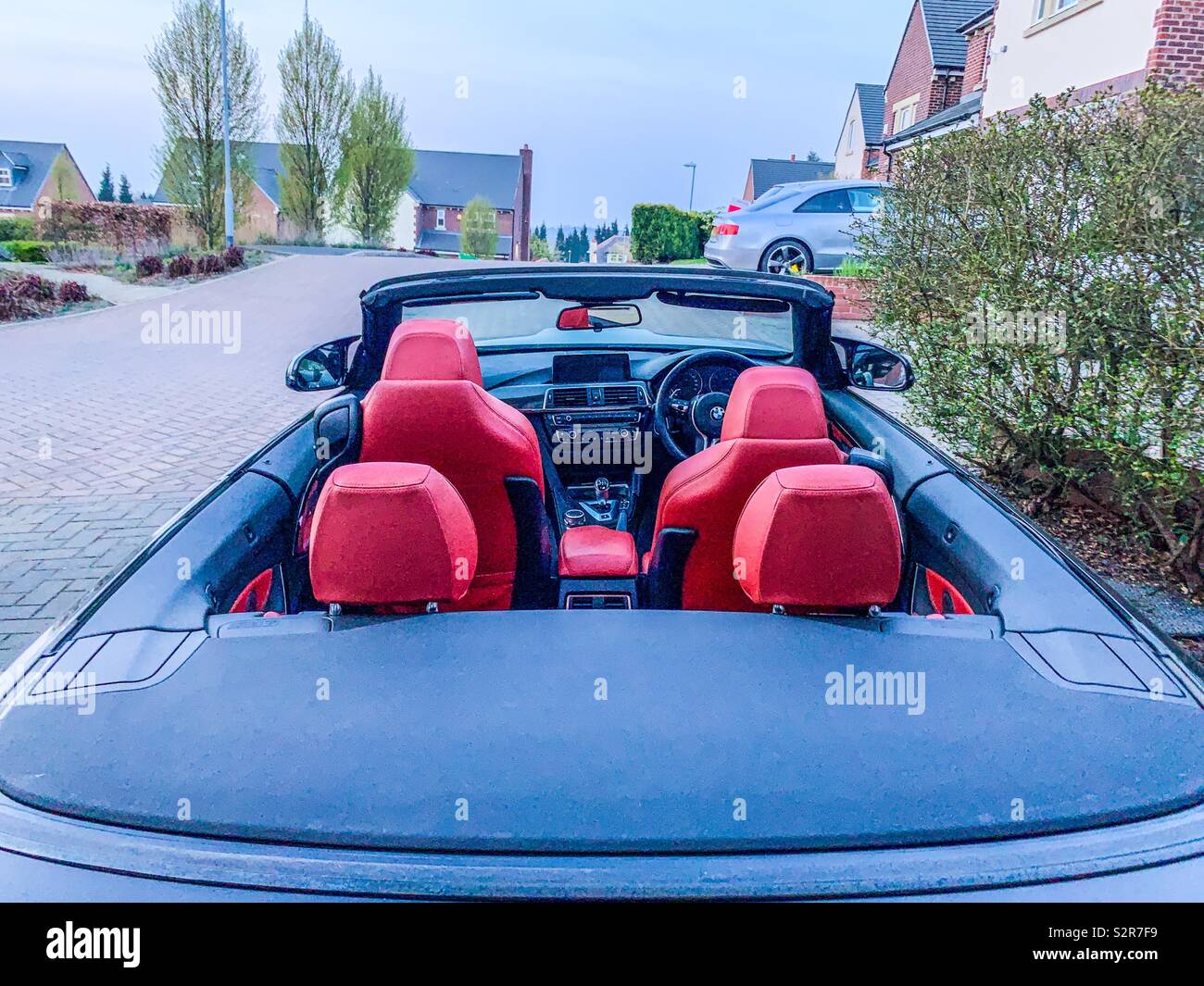 BMW M4 convertible with roof down Stock Photo - Alamy