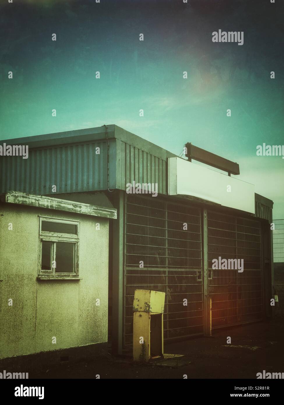 Derelict industrial buildings with dramatic sky Stock Photo - Alamy