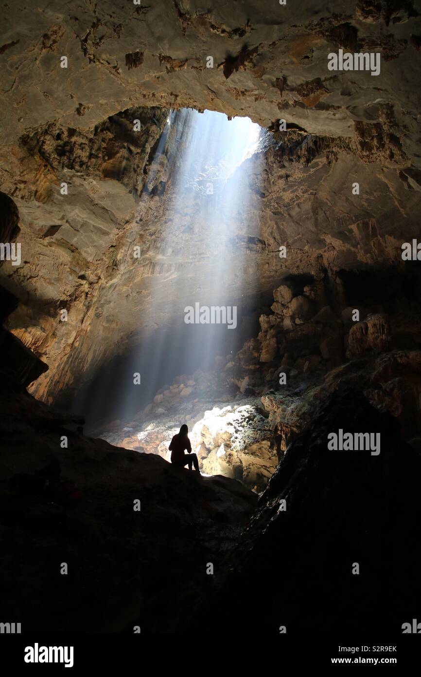 Cave skylight hi-res stock photography and images - Alamy