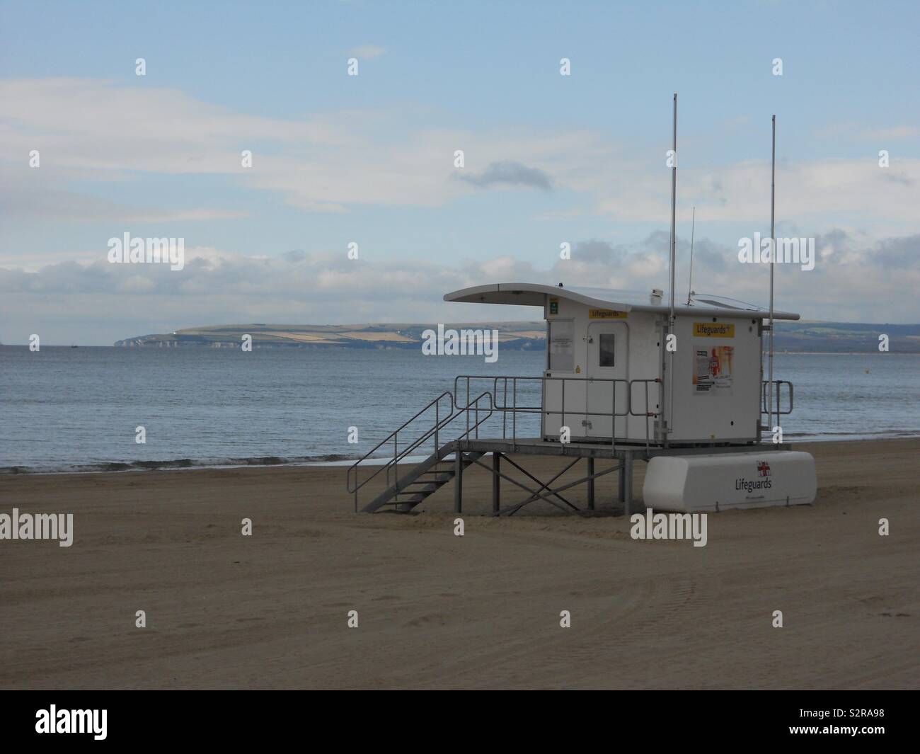 Bournemouth RNLI beach lifeguard station Stock Photo - Alamy