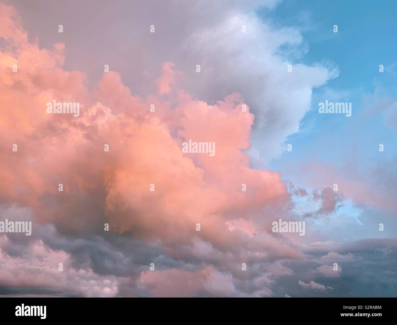 Pink clouds in the sky Stock Photo - Alamy