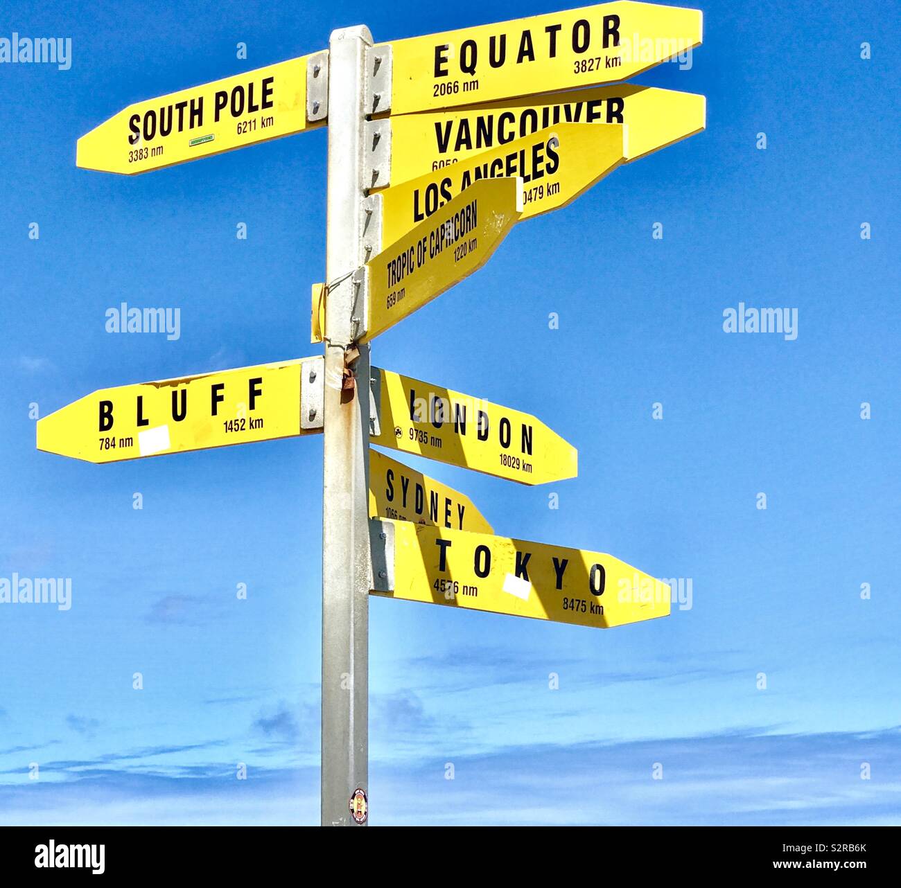 North pole direction sign hi-res stock photography and images - Alamy