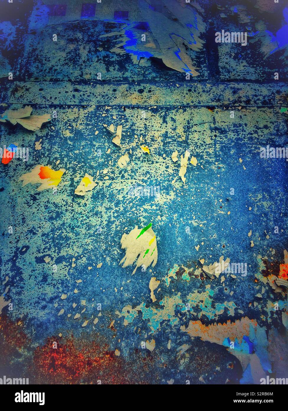 Removed posters from billboard Uk Stock Photo - Alamy