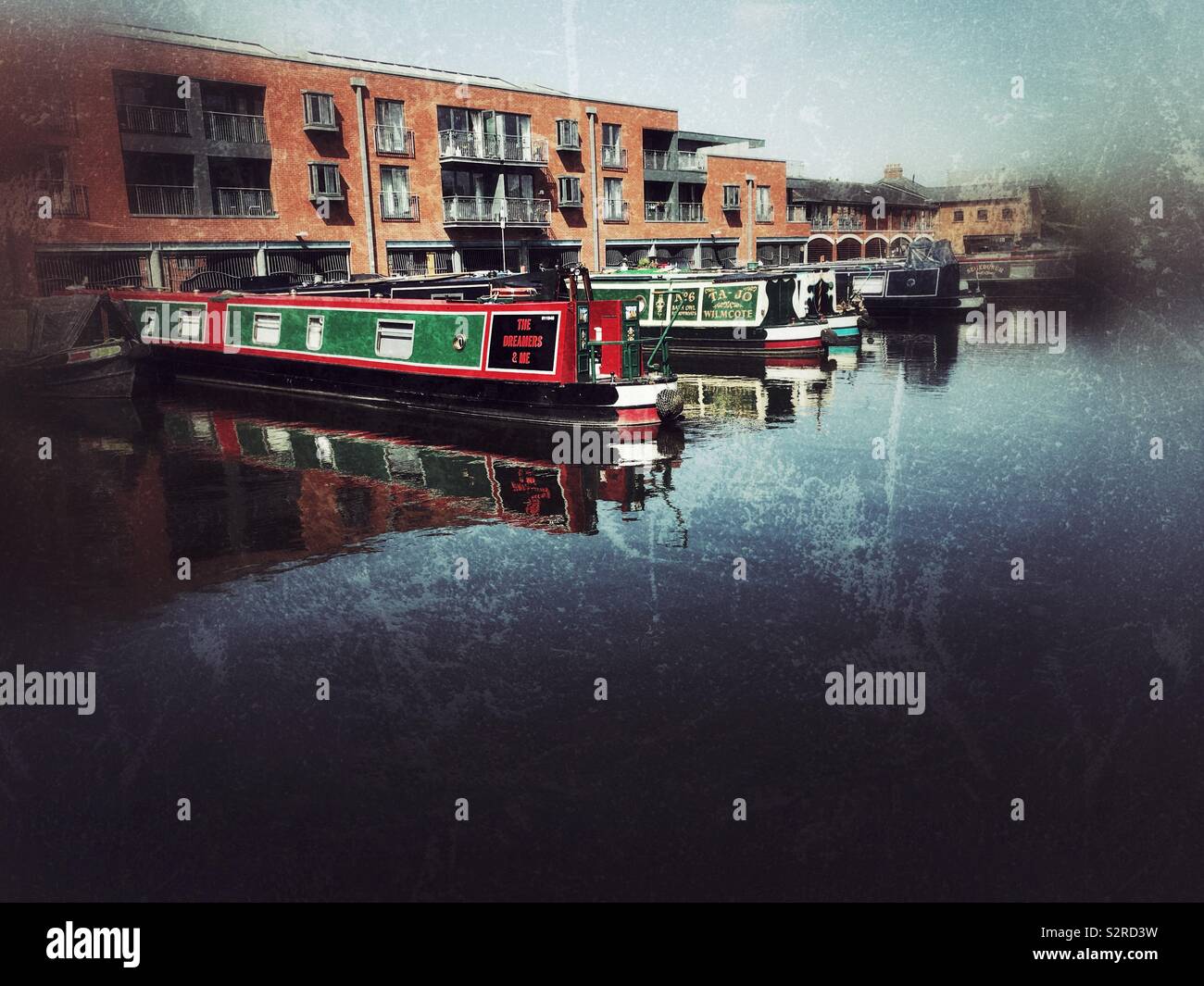 Canal narrow boats at Diglis Basin in Worcester UK Stock Photo - Alamy
