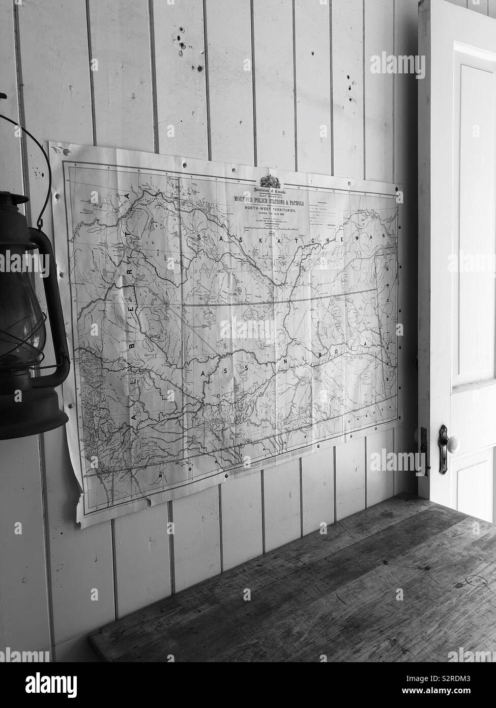 Maps and antique cartography at the historical fur trading post and ...